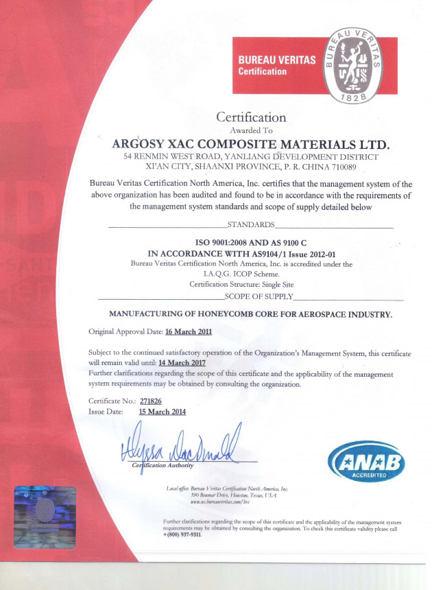 Quality Certifications | Aerospace Quality | Argosy International