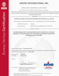 Quality Certifications | Aerospace Quality | Argosy International